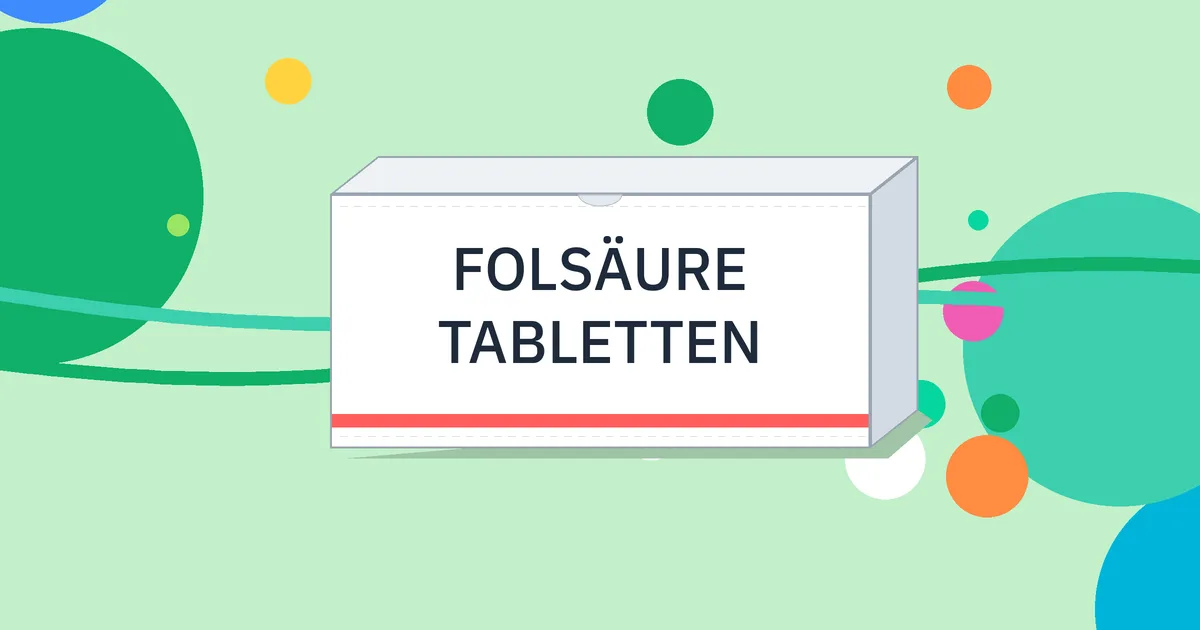 Symbolbild: Packung mit der Aufschrift FOLSÄURE TABLETTEN (PZN 13919294) – Verfügbarkeit und Bezug in Apotheken in Frankfurt am Main