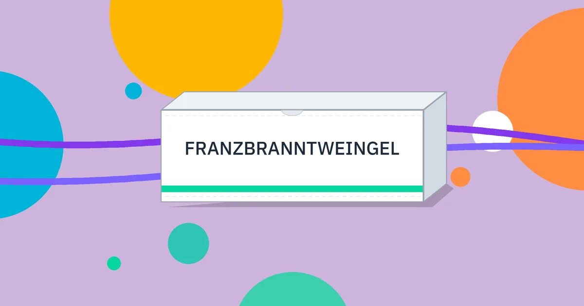 Symbolbild: Packung mit der Aufschrift FRANZBRANNTWEINGEL (PZN 12635732) – Verfügbarkeit und Bezug in Apotheken in Frankfurt am Main