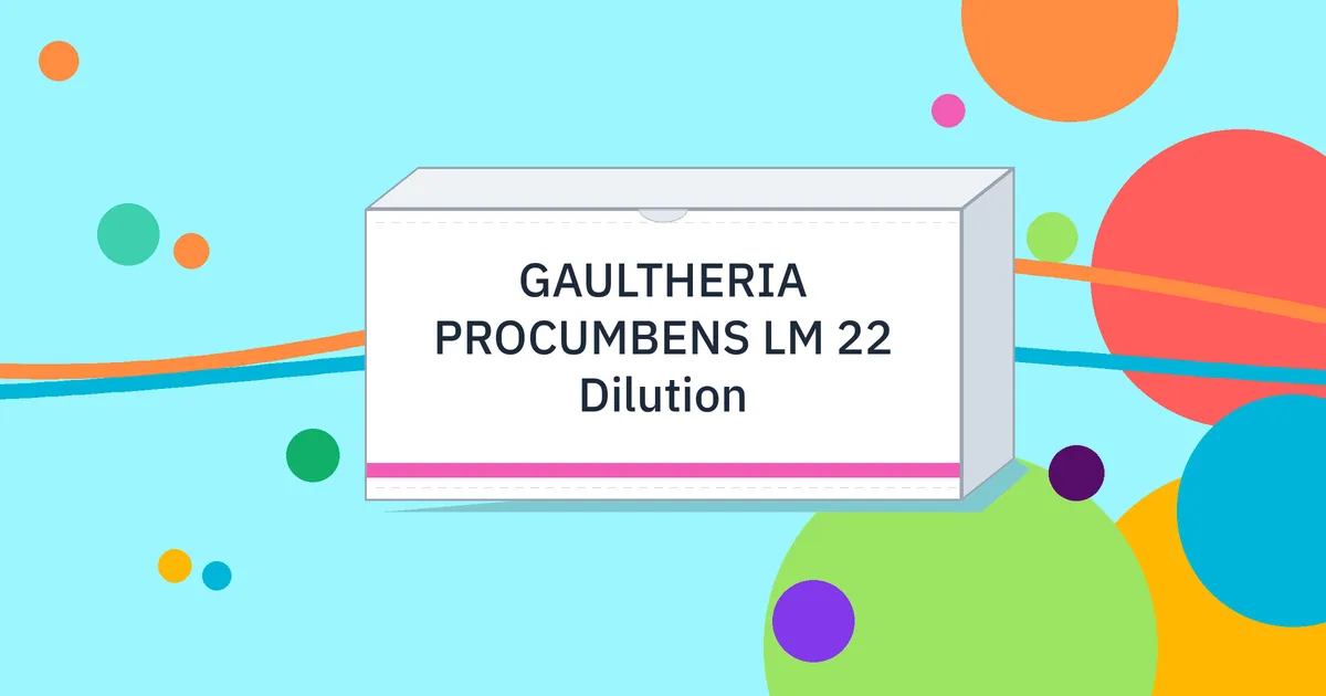 Symbolbild: Packung mit der Aufschrift GAULTHERIA PROCUMBENS LM 22 Dilution (PZN 13499107) – Verfügbarkeit und Bezug in Apotheken in Frankfurt am Main