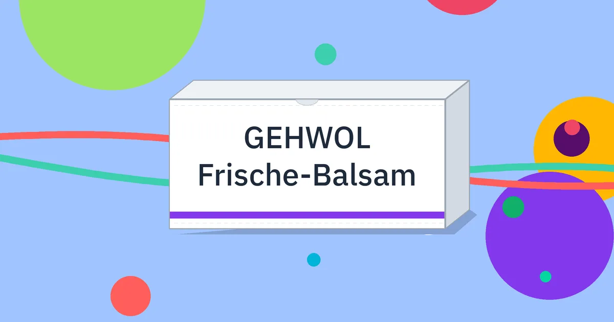Symbolbild: Packung mit der Aufschrift GEHWOL Frische-Balsam (PZN 03959051) – Verfügbarkeit und Bezug in Apotheken in Frankfurt am Main