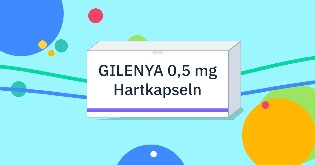 Symbolbild: Packung mit der Aufschrift GILENYA 0,5 mg Hartkapseln (PZN 18111533) – Verfügbarkeit und Bezug in Apotheken in Frankfurt am Main