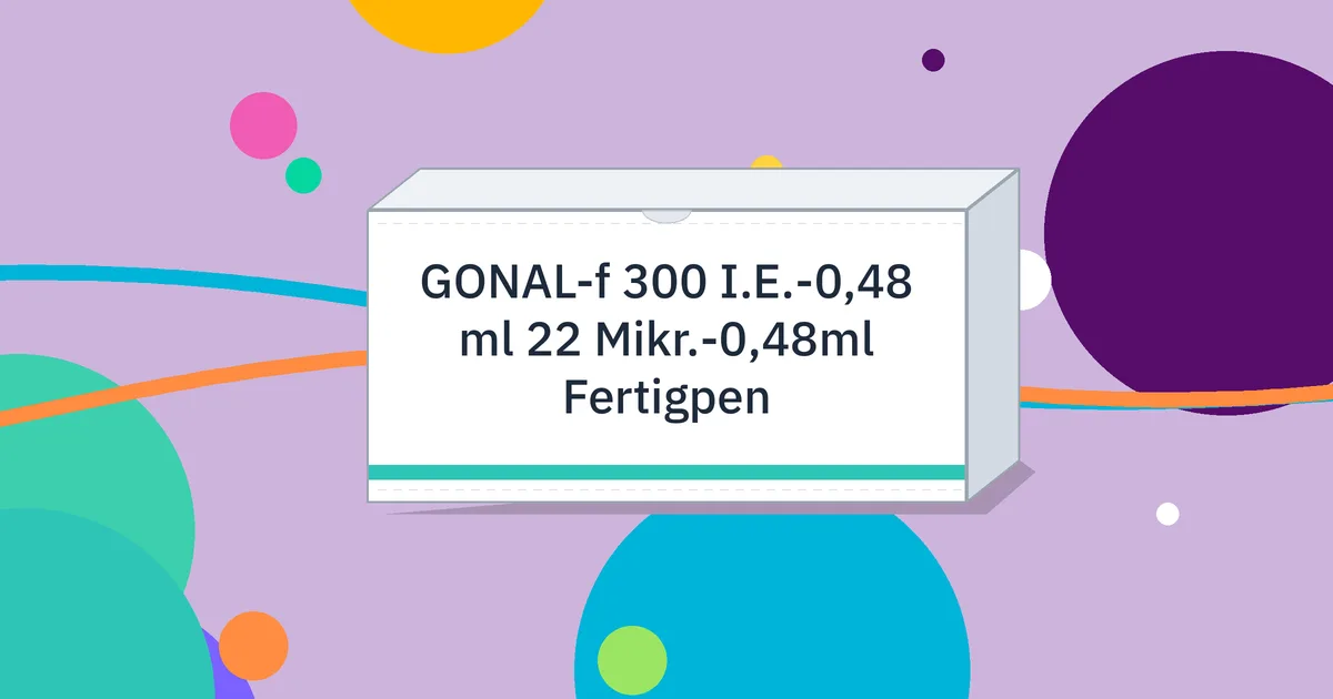 Symbolbild: Packung mit der Aufschrift GONAL-f 300 I.E.-0,48 ml 22 Mikr.-0,48ml Fertigpen (PZN 19416737) – Verfügbarkeit und Bezug in Apotheken in Frankfurt am Main