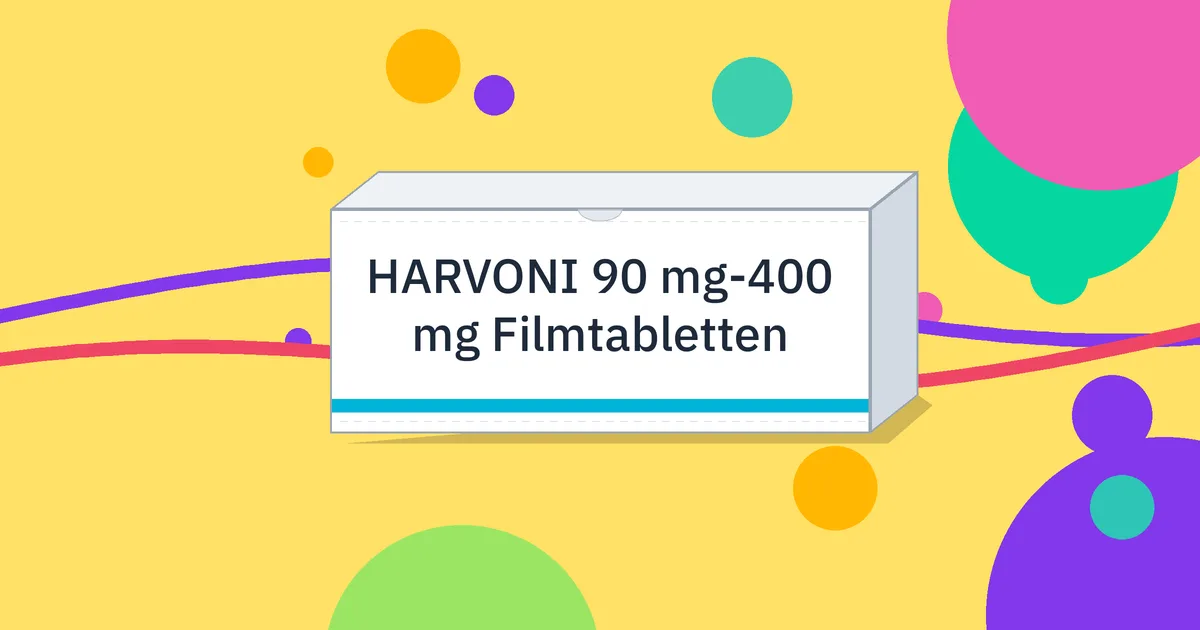 Symbolbild: Packung mit der Aufschrift HARVONI 90 mg-400 mg Filmtabletten (PZN 10948728) – Verfügbarkeit und Bezug in Apotheken in Frankfurt am Main
