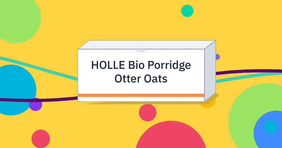 Symbolbild: Packung mit der Aufschrift HOLLE Bio Porridge Otter Oats (PZN 19403775) – Verfügbarkeit und Bezug in Apotheken in Frankfurt am Main