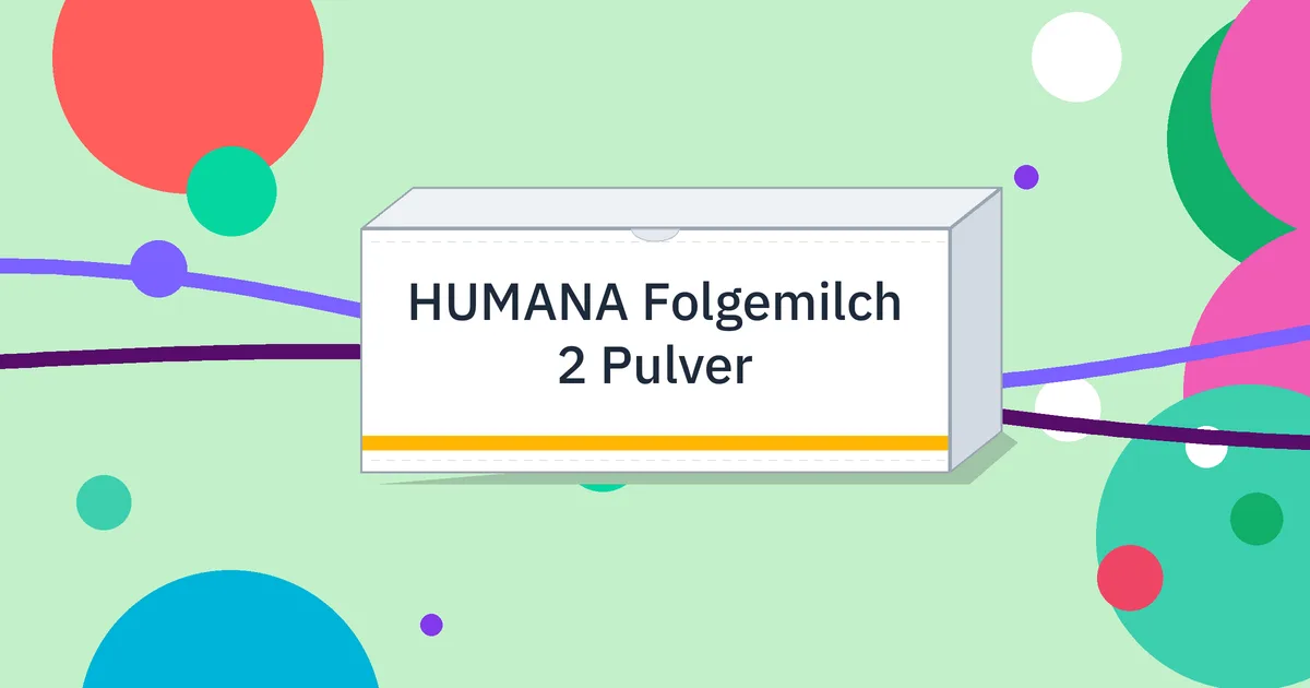Symbolbild: Packung mit der Aufschrift HUMANA Folgemilch 2 Pulver (PZN 18027560) – Verfügbarkeit und Bezug in Apotheken in Frankfurt am Main