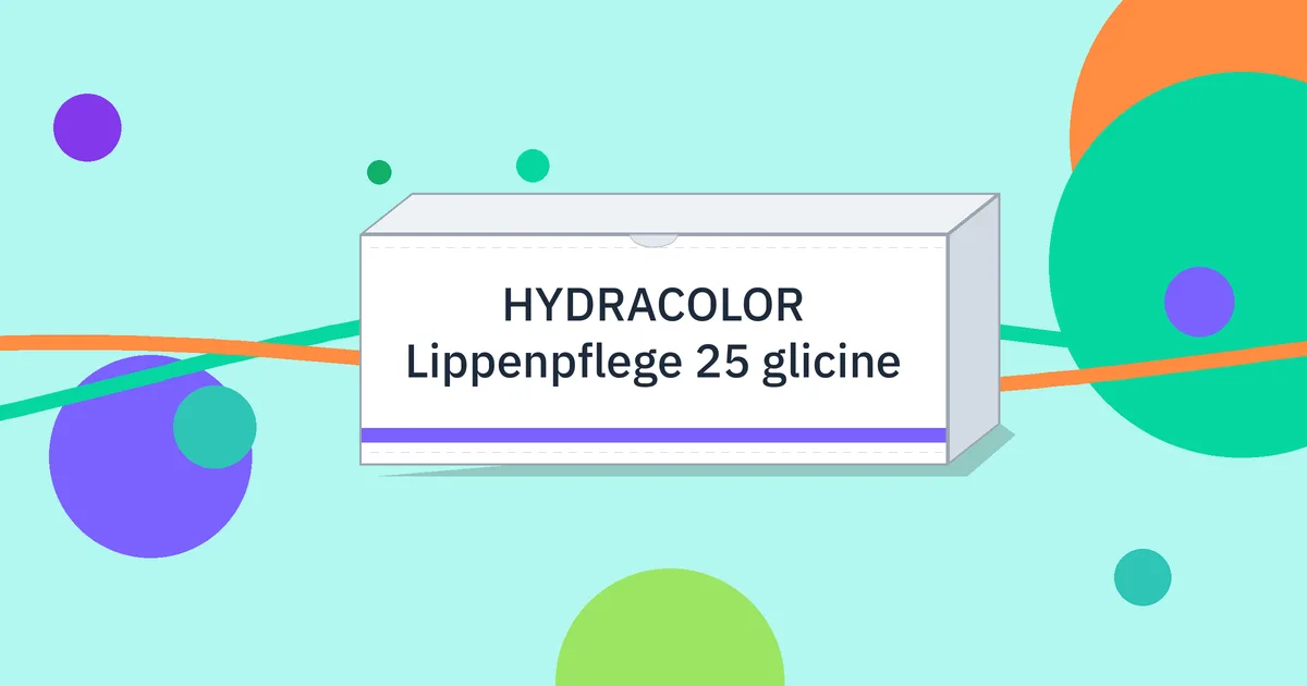 Symbolbild: Packung mit der Aufschrift HYDRACOLOR Lippenpflege 25 glicine (PZN 00063644) – Verfügbarkeit und Bezug in Apotheken in Frankfurt am Main