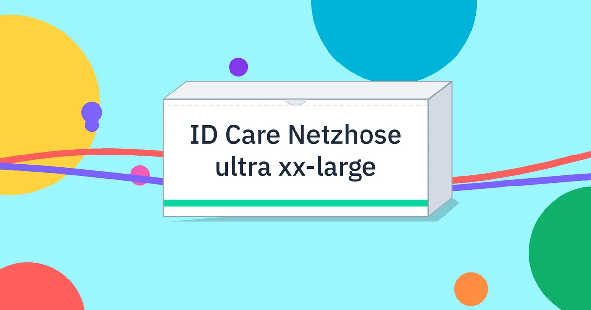Symbolbild: Packung mit der Aufschrift ID Care Netzhose ultra xx-large (PZN 18834102) – Verfügbarkeit und Bezug in Apotheken in Frankfurt am Main