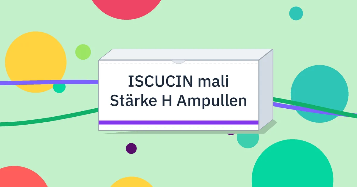 Symbolbild: Packung mit der Aufschrift ISCUCIN mali Stärke H Ampullen (PZN 04429036) – Verfügbarkeit und Bezug in Apotheken in Frankfurt am Main