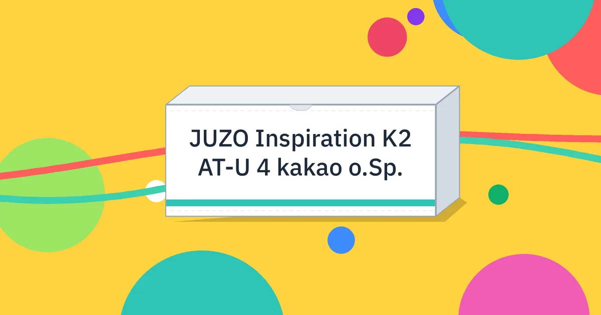 Symbolbild: Packung mit der Aufschrift JUZO Inspiration K2 AT-U 4 kakao o.Sp. (PZN 14927930) – Verfügbarkeit und Bezug in Apotheken in Frankfurt am Main