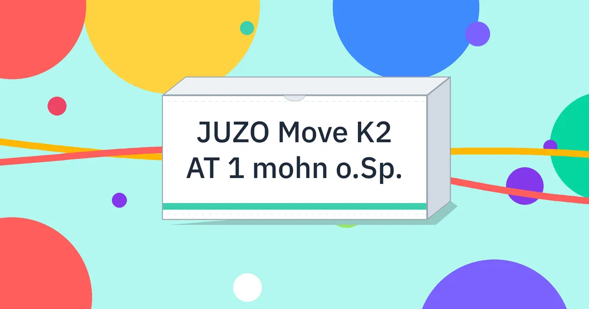 Symbolbild: Packung mit der Aufschrift JUZO Move K2 AT 1 mohn o.Sp. (PZN 20669389) – Verfügbarkeit und Bezug in Apotheken in Frankfurt am Main