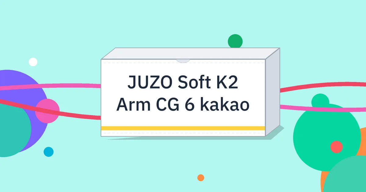 Symbolbild: Packung mit der Aufschrift JUZO Soft K2 Arm CG 6 kakao (PZN 15512384) – Verfügbarkeit und Bezug in Apotheken in Frankfurt am Main