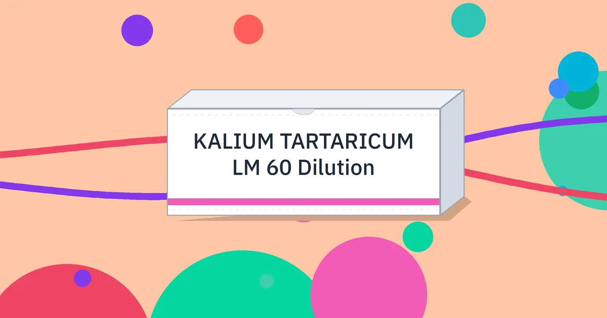 Symbolbild: Packung mit der Aufschrift KALIUM TARTARICUM LM 60 Dilution (PZN 12927009) – Verfügbarkeit und Bezug in Apotheken in Frankfurt am Main