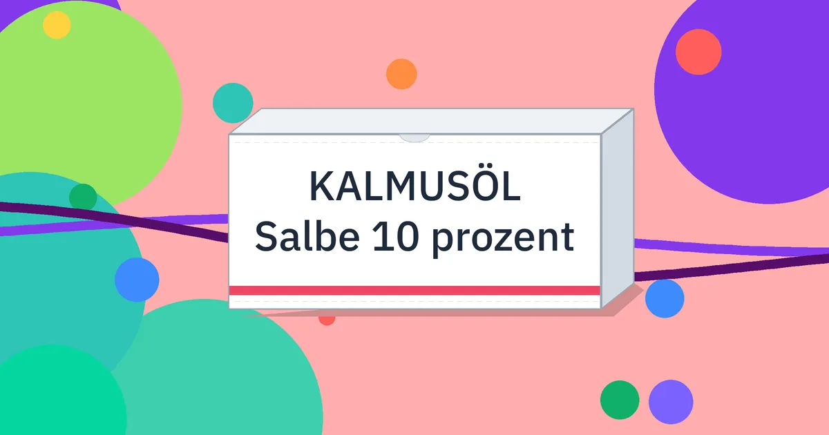 Symbolbild: Packung mit der Aufschrift KALMUSÖL Salbe 10 prozent (PZN 16572916) – Verfügbarkeit und Bezug in Apotheken in Frankfurt am Main