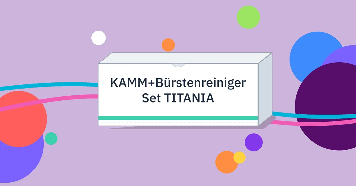 Symbolbild: Packung mit der Aufschrift KAMM+Bürstenreiniger Set TITANIA (PZN 05355363) – Verfügbarkeit und Bezug in Apotheken in Frankfurt am Main