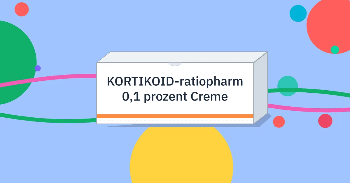 Symbolbild: Packung mit der Aufschrift KORTIKOID-ratiopharm 0,1 prozent Creme (PZN 04620107) – Verfügbarkeit und Bezug in Apotheken in Frankfurt am Main
