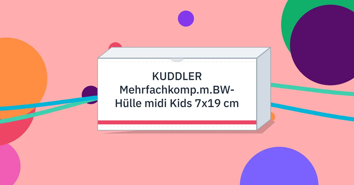 Symbolbild: Packung mit der Aufschrift KUDDLER Mehrfachkomp.m.BW-Hülle midi Kids 7x19 cm (PZN 16686100) – Verfügbarkeit und Bezug in Apotheken in Frankfurt am Main