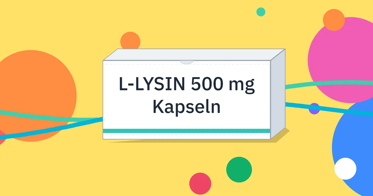 Symbolbild: Packung mit der Aufschrift L-LYSIN 500 mg Kapseln (PZN 09462647) – Verfügbarkeit und Bezug in Apotheken in Frankfurt am Main
