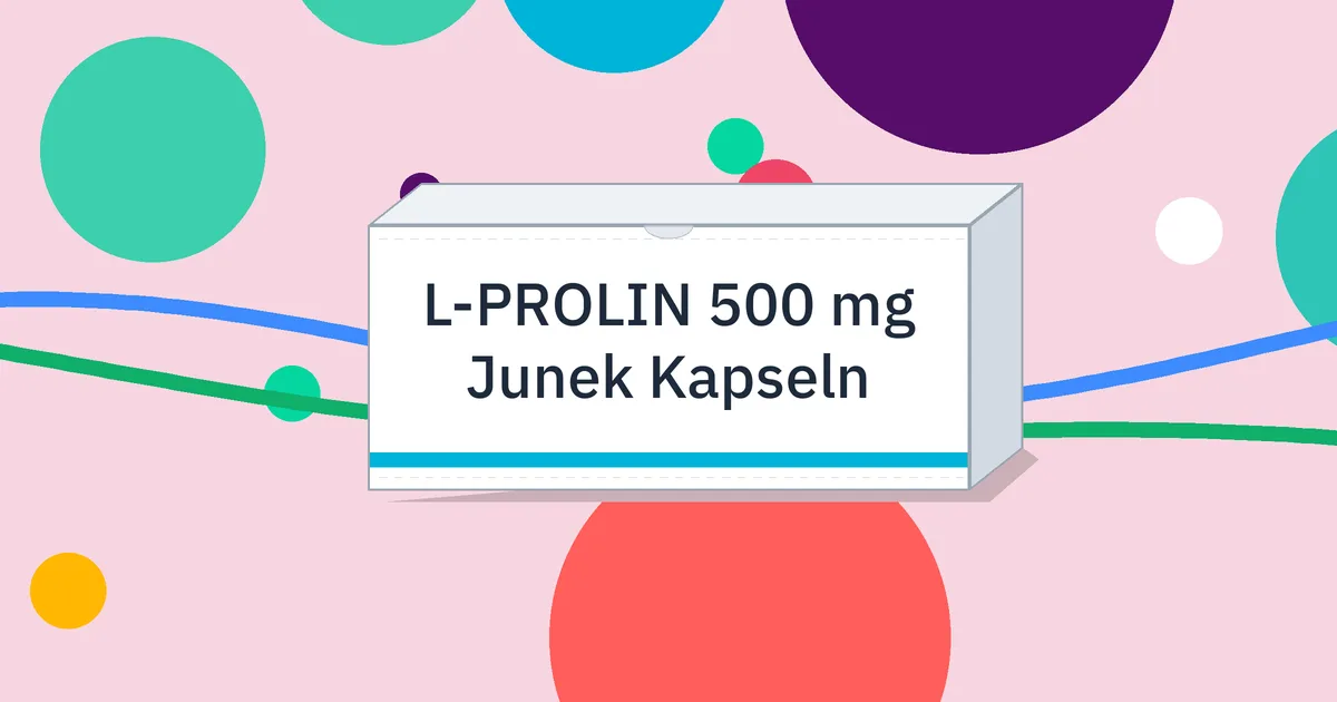 Symbolbild: Packung mit der Aufschrift L-PROLIN 500 mg Junek Kapseln (PZN 00135289) – Verfügbarkeit und Bezug in Apotheken in Frankfurt am Main