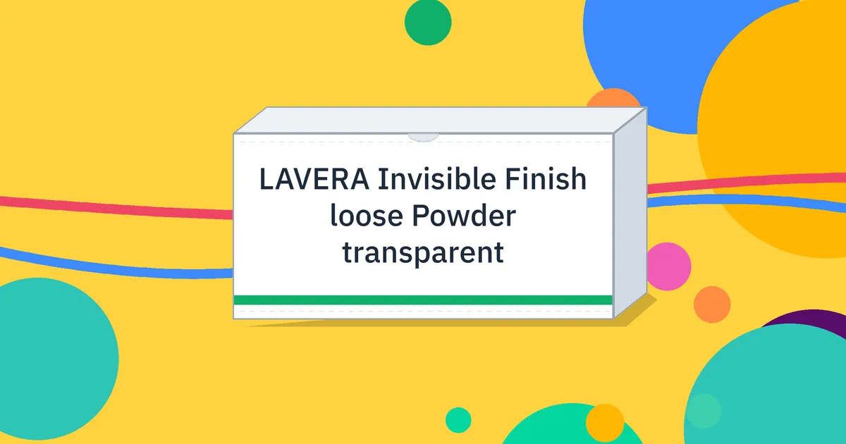 Symbolbild: Packung mit der Aufschrift LAVERA Invisible Finish loose Powder transparent (PZN 17828341) – Verfügbarkeit und Bezug in Apotheken in Frankfurt am Main