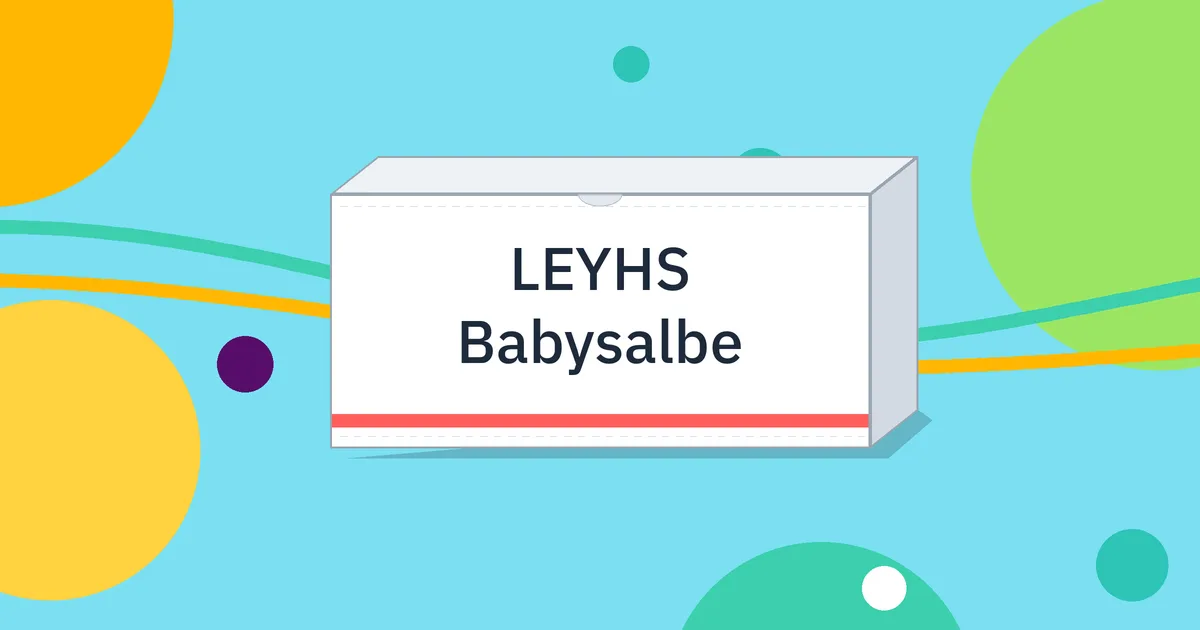 Symbolbild: Packung mit der Aufschrift LEYHS Babysalbe (PZN 01128535) – Verfügbarkeit und Bezug in Apotheken in Frankfurt am Main