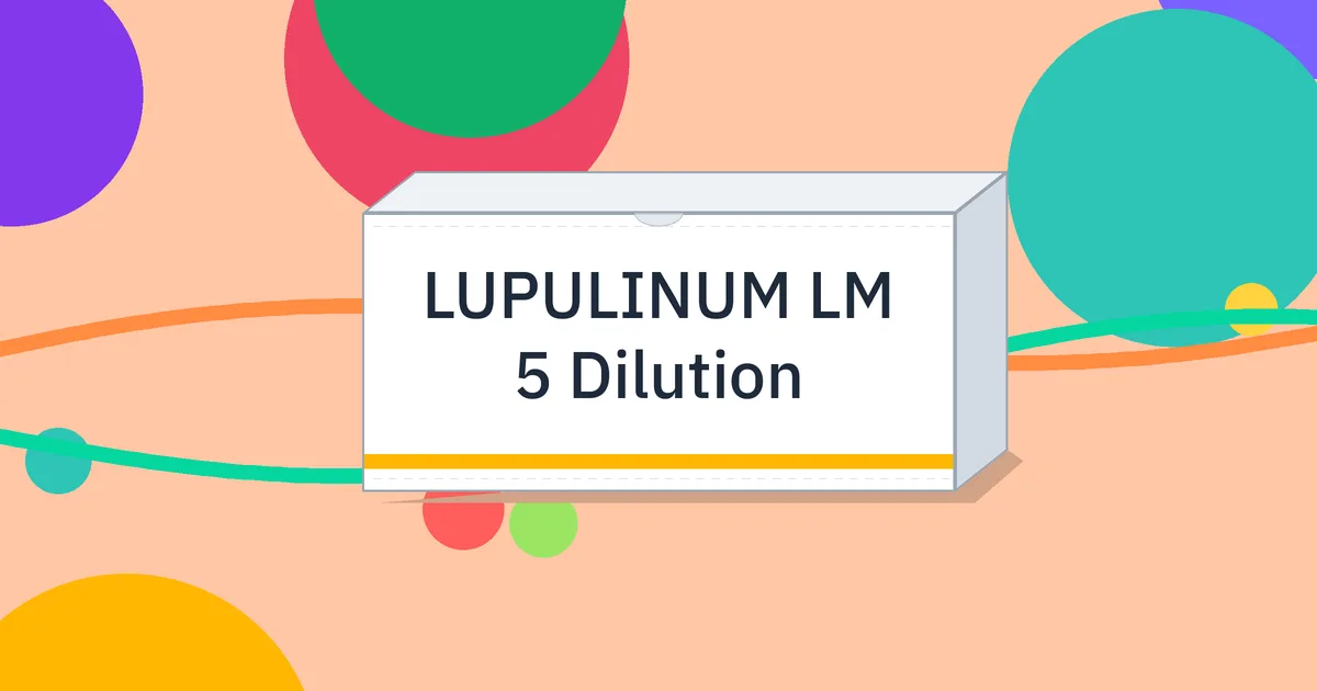 Symbolbild: Packung mit der Aufschrift LUPULINUM LM 5 Dilution (PZN 13536564) – Verfügbarkeit und Bezug in Apotheken in Frankfurt am Main