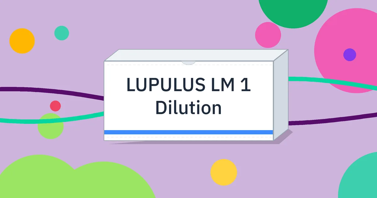 Symbolbild: Packung mit der Aufschrift LUPULUS LM 1 Dilution (PZN 12934239) – Verfügbarkeit und Bezug in Apotheken in Frankfurt am Main