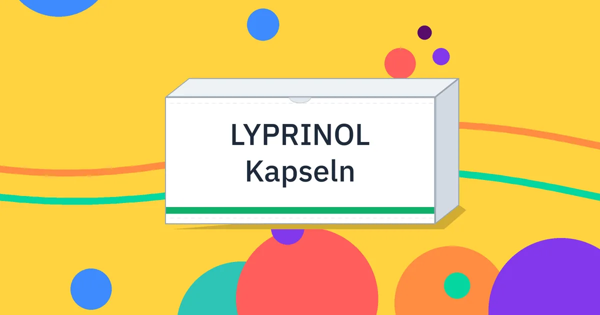 Symbolbild: Packung mit der Aufschrift LYPRINOL Kapseln (PZN 07009435) – Verfügbarkeit und Bezug in Apotheken in Frankfurt am Main