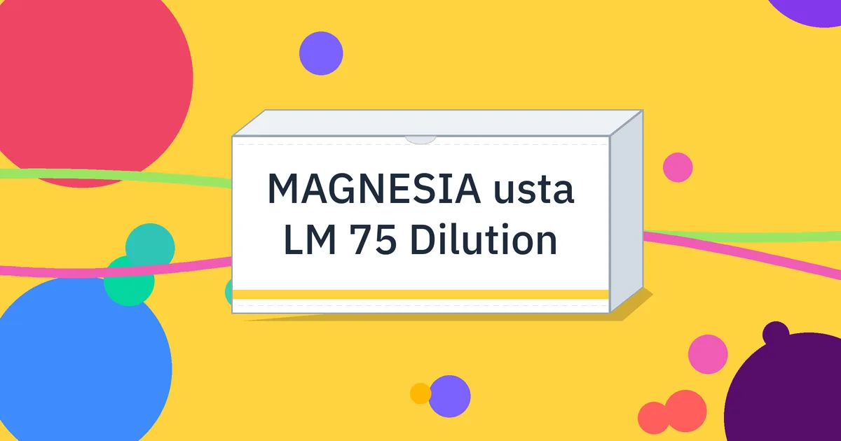 Symbolbild: Packung mit der Aufschrift MAGNESIA usta LM 75 Dilution (PZN 13539226) – Verfügbarkeit und Bezug in Apotheken in Frankfurt am Main