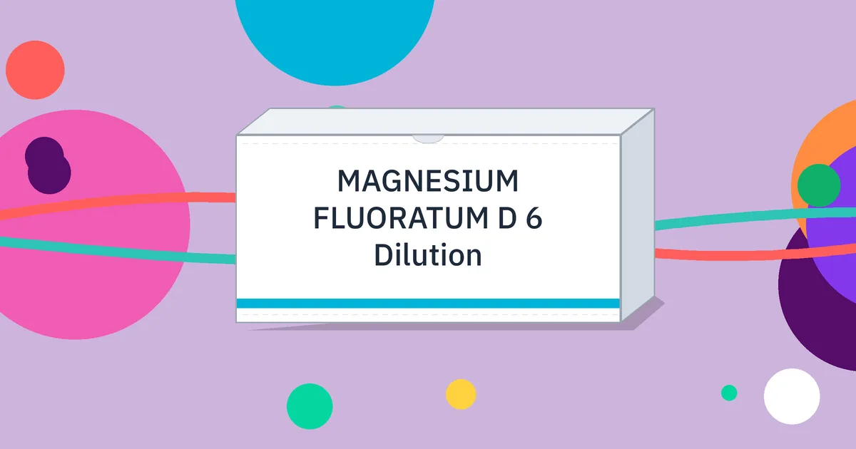 Symbolbild: Packung mit der Aufschrift MAGNESIUM FLUORATUM D 6 Dilution (PZN 04225871) – Verfügbarkeit und Bezug in Apotheken in Frankfurt am Main