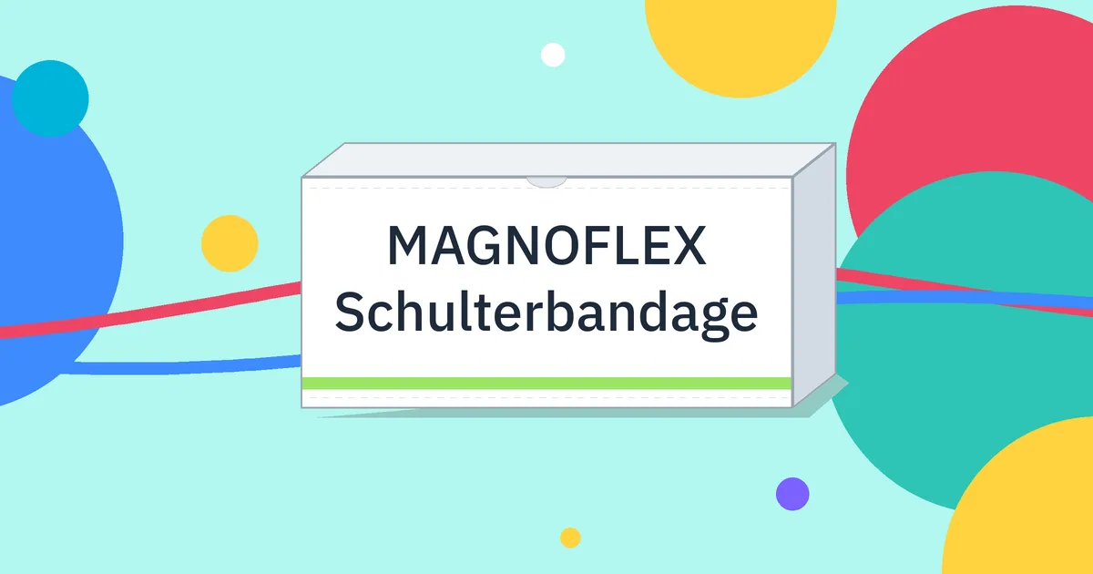 Symbolbild: Packung mit der Aufschrift MAGNOFLEX Schulterbandage (PZN 07379557) – Verfügbarkeit und Bezug in Apotheken in Frankfurt am Main