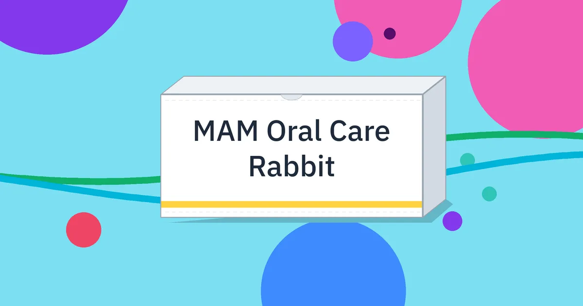 Symbolbild: Packung mit der Aufschrift MAM Oral Care Rabbit (PZN 05485278) – Verfügbarkeit und Bezug in Apotheken in Frankfurt am Main