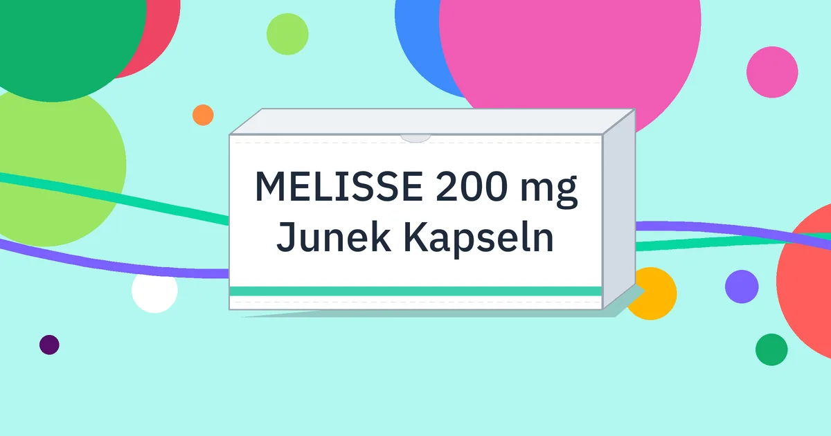 Symbolbild: Packung mit der Aufschrift MELISSE 200 mg Junek Kapseln (PZN 09748562) – Verfügbarkeit und Bezug in Apotheken in Frankfurt am Main