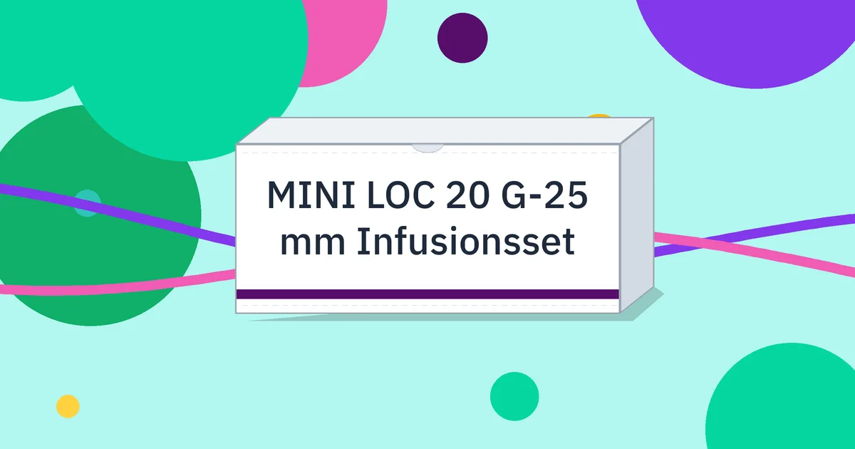 Symbolbild: Packung mit der Aufschrift MINI LOC 20 G-25 mm Infusionsset (PZN 05908276) – Verfügbarkeit und Bezug in Apotheken in Frankfurt am Main