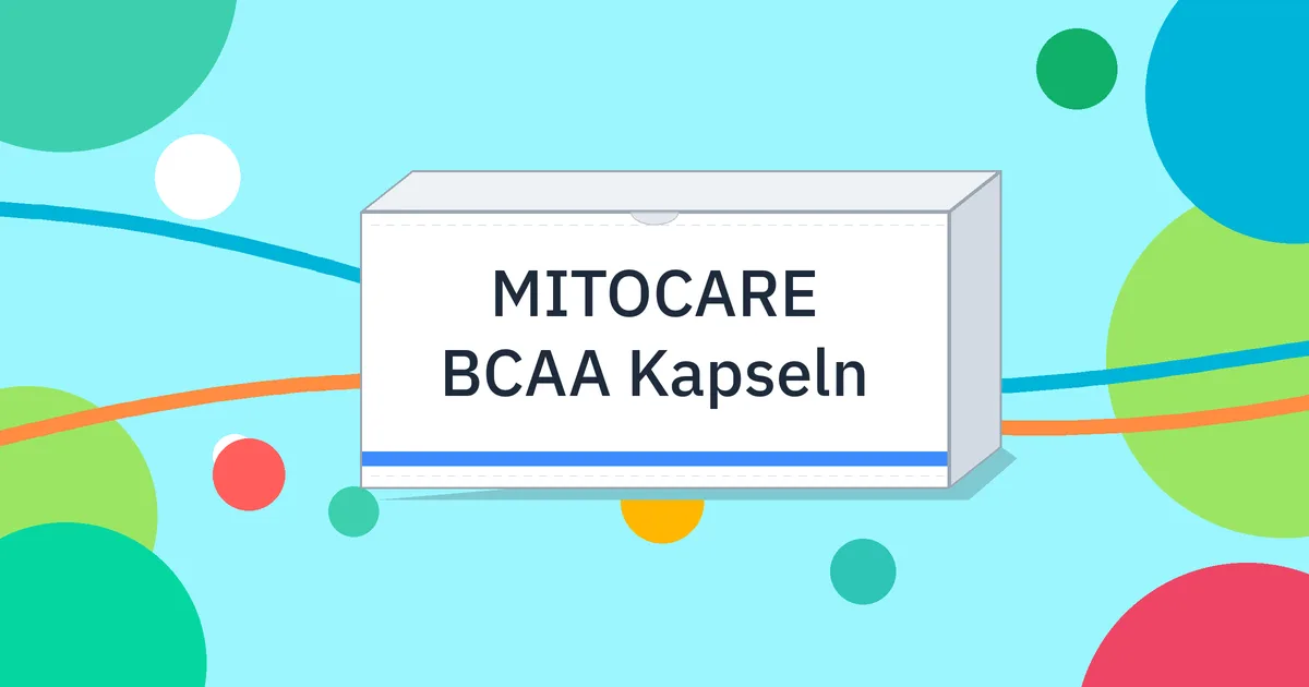 Symbolbild: Packung mit der Aufschrift MITOCARE BCAA Kapseln (PZN 19271345) – Verfügbarkeit und Bezug in Apotheken in Frankfurt am Main