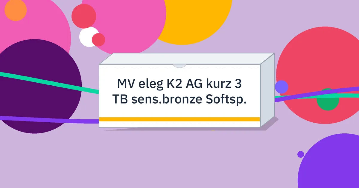 Symbolbild: Packung mit der Aufschrift MV eleg K2 AG kurz 3 TB sens.bronze Softsp. (PZN 14716618) – Verfügbarkeit und Bezug in Apotheken in Frankfurt am Main
