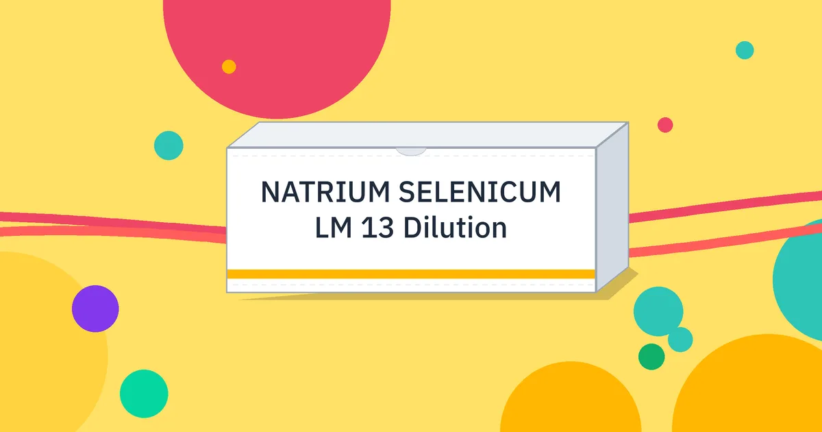 Symbolbild: Packung mit der Aufschrift NATRIUM SELENICUM LM 13 Dilution (PZN 13616783) – Verfügbarkeit und Bezug in Apotheken in Frankfurt am Main