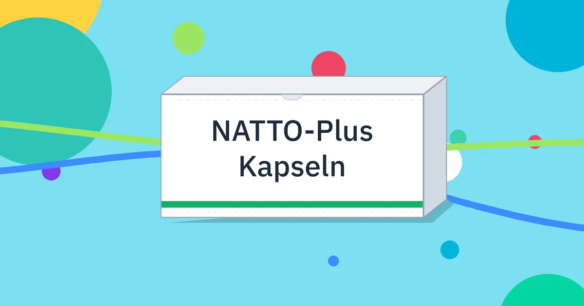 Symbolbild: Packung mit der Aufschrift NATTO-Plus Kapseln (PZN 19135725) – Verfügbarkeit und Bezug in Apotheken in Frankfurt am Main