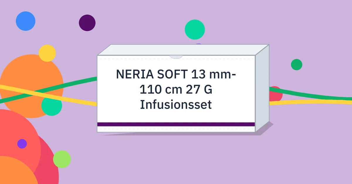 Symbolbild: Packung mit der Aufschrift NERIA SOFT 13 mm-110 cm 27 G Infusionsset (PZN 18130424) – Verfügbarkeit und Bezug in Apotheken in Frankfurt am Main