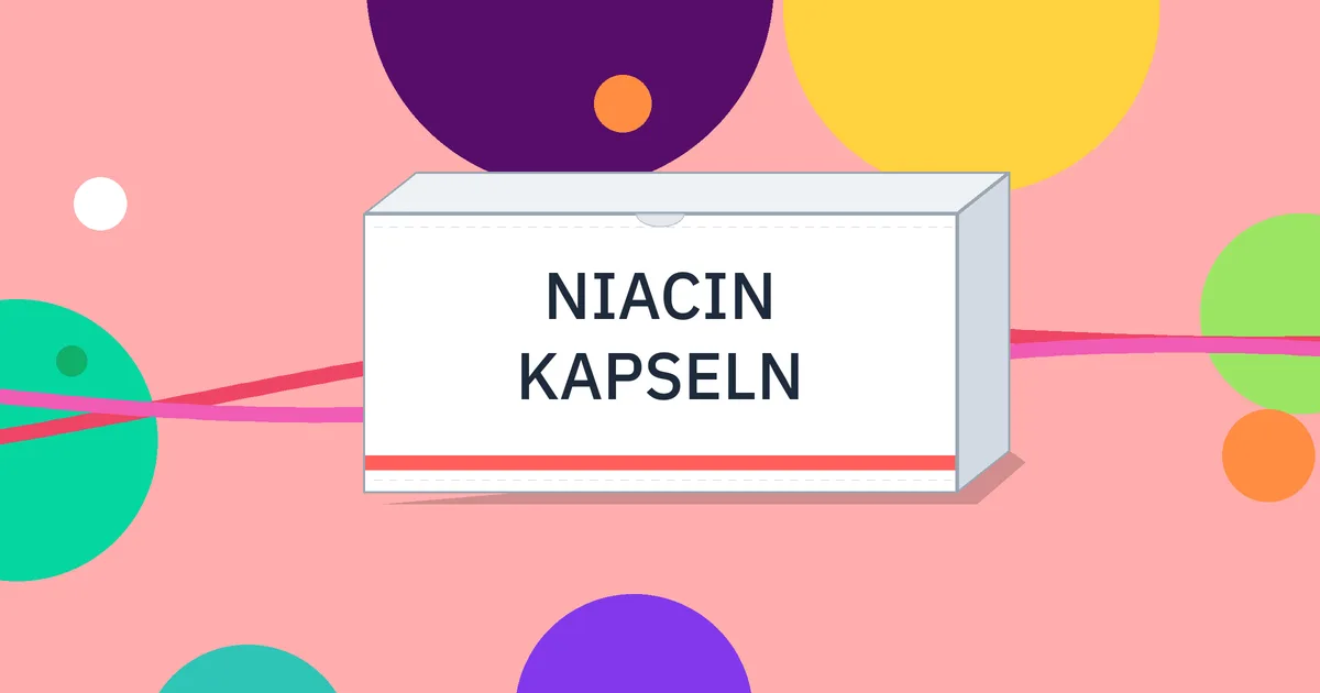 Symbolbild: Packung mit der Aufschrift NIACIN KAPSELN (PZN 02520399) – Verfügbarkeit und Bezug in Apotheken in Frankfurt am Main