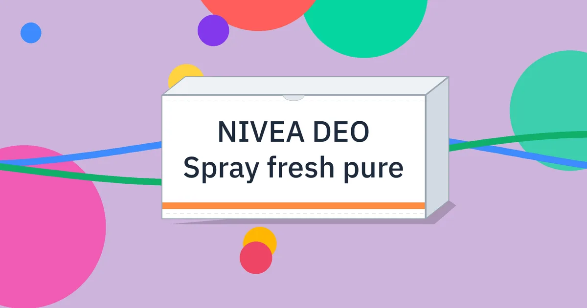 Symbolbild: Packung mit der Aufschrift NIVEA DEO Spray fresh pure (PZN 11325320) – Verfügbarkeit und Bezug in Apotheken in Frankfurt am Main