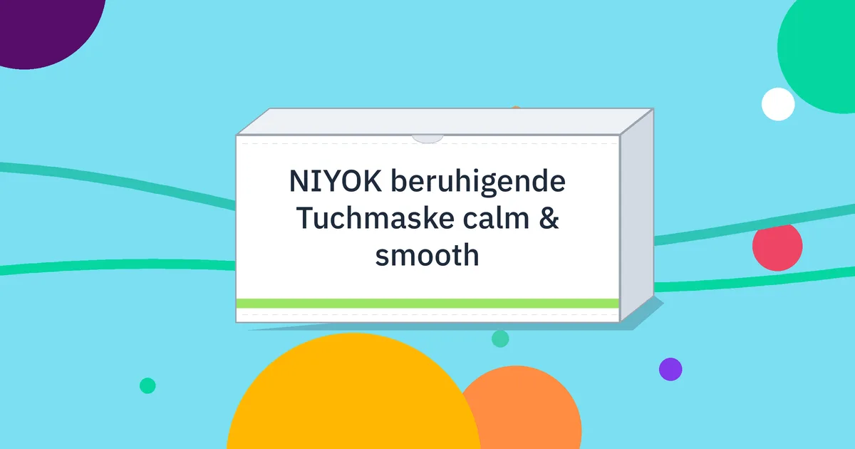 Symbolbild: Packung mit der Aufschrift NIYOK beruhigende Tuchmaske calm & smooth (PZN 20587757) – Verfügbarkeit und Bezug in Apotheken in Frankfurt am Main