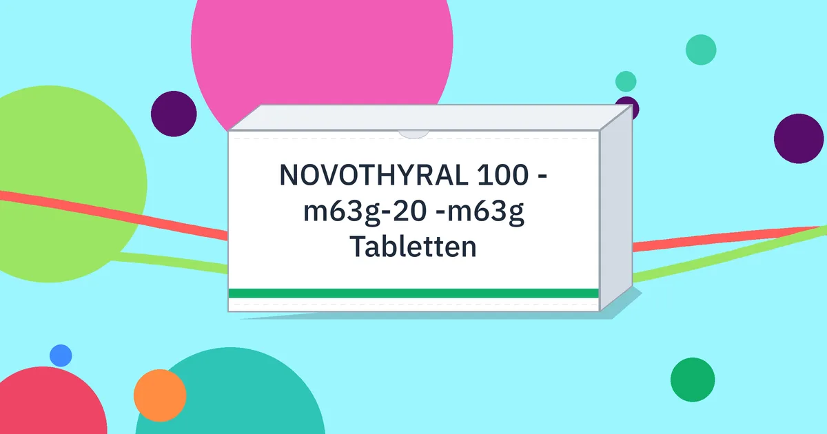 Symbolbild: Packung mit der Aufschrift NOVOTHYRAL 100 -m63g-20 -m63g Tabletten (PZN 19462298) – Verfügbarkeit und Bezug in Apotheken in Frankfurt am Main