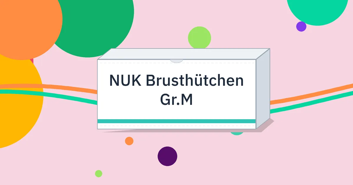 Symbolbild: Packung mit der Aufschrift NUK Brusthütchen Gr.M (PZN 13919041) – Verfügbarkeit und Bezug in Apotheken in Frankfurt am Main