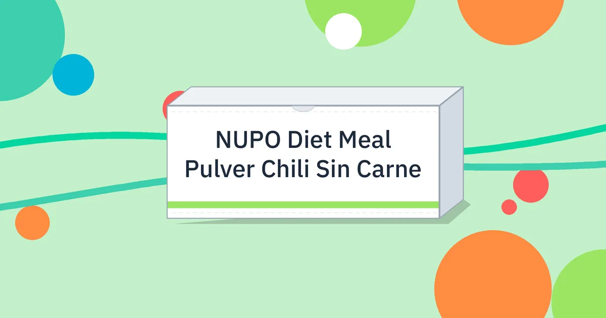 Symbolbild: Packung mit der Aufschrift NUPO Diet Meal Pulver Chili Sin Carne (PZN 20894927) – Verfügbarkeit und Bezug in Apotheken in Frankfurt am Main