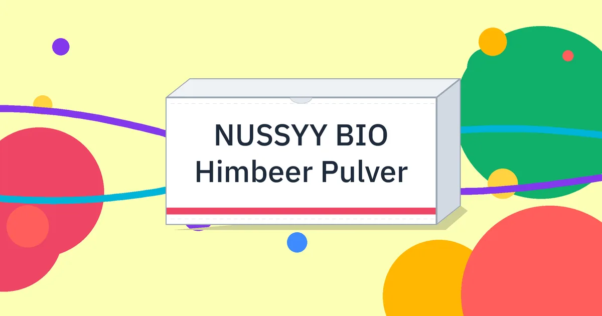 Symbolbild: Packung mit der Aufschrift NUSSYY BIO Himbeer Pulver (PZN 14242853) – Verfügbarkeit und Bezug in Apotheken in Frankfurt am Main