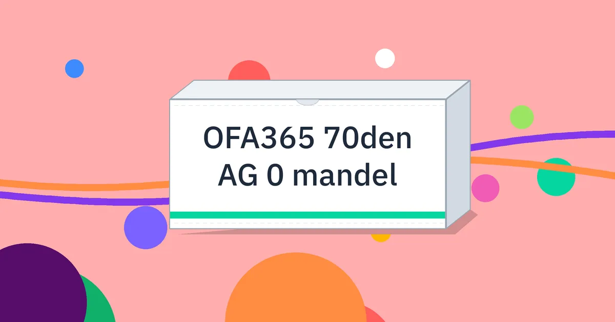 Symbolbild: Packung mit der Aufschrift OFA365 70den AG 0 mandel (PZN 16722066) – Verfügbarkeit und Bezug in Apotheken in Frankfurt am Main