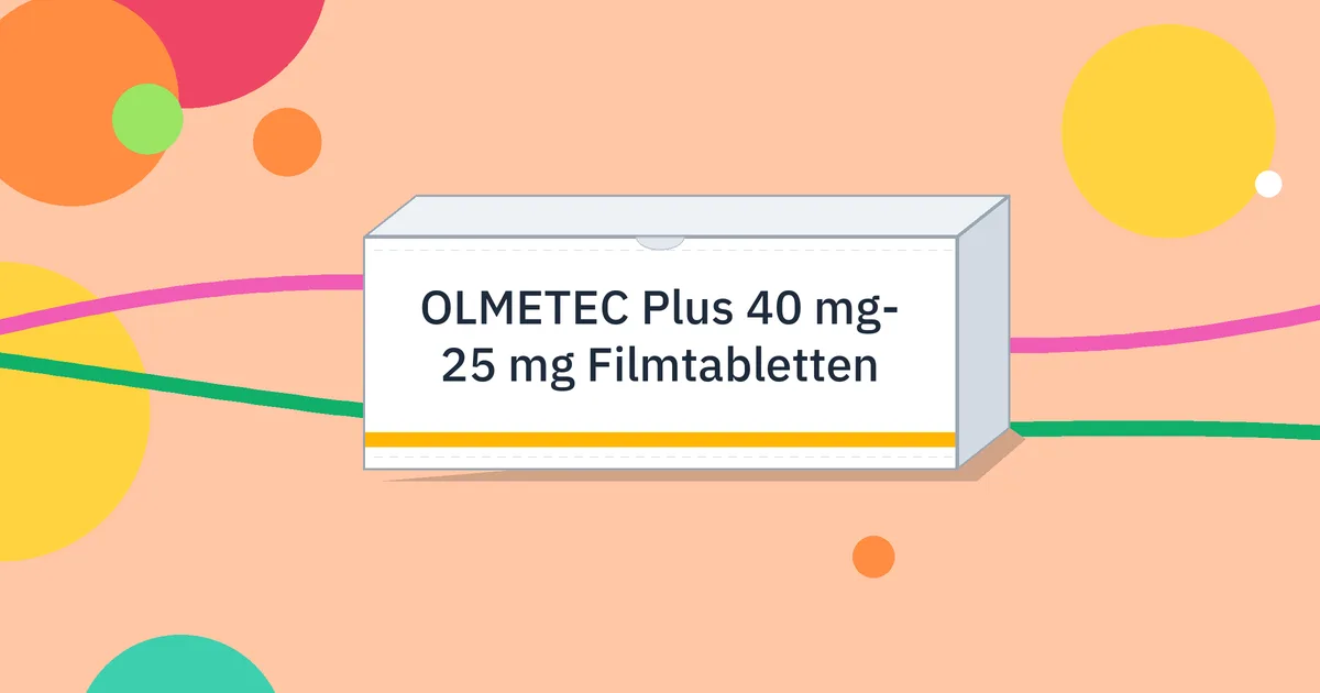 Symbolbild: Packung mit der Aufschrift OLMETEC Plus 40 mg-25 mg Filmtabletten (PZN 09222529) – Verfügbarkeit und Bezug in Apotheken in Frankfurt am Main