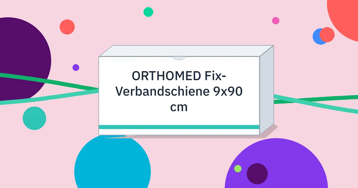Symbolbild: Packung mit der Aufschrift ORTHOMED Fix-Verbandschiene 9x90 cm (PZN 11517048) – Verfügbarkeit und Bezug in Apotheken in Frankfurt am Main