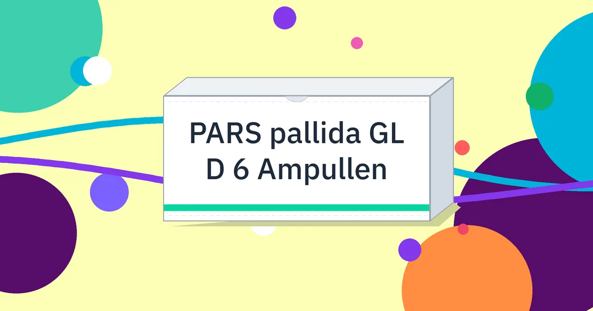 Symbolbild: Packung mit der Aufschrift PARS pallida GL D 6 Ampullen (PZN 02946201) – Verfügbarkeit und Bezug in Apotheken in Frankfurt am Main