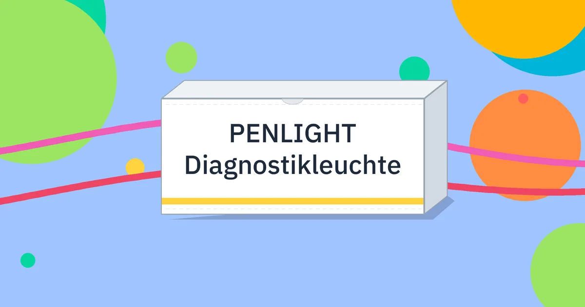 Symbolbild: Packung mit der Aufschrift PENLIGHT Diagnostikleuchte (PZN 10281299) – Verfügbarkeit und Bezug in Apotheken in Frankfurt am Main